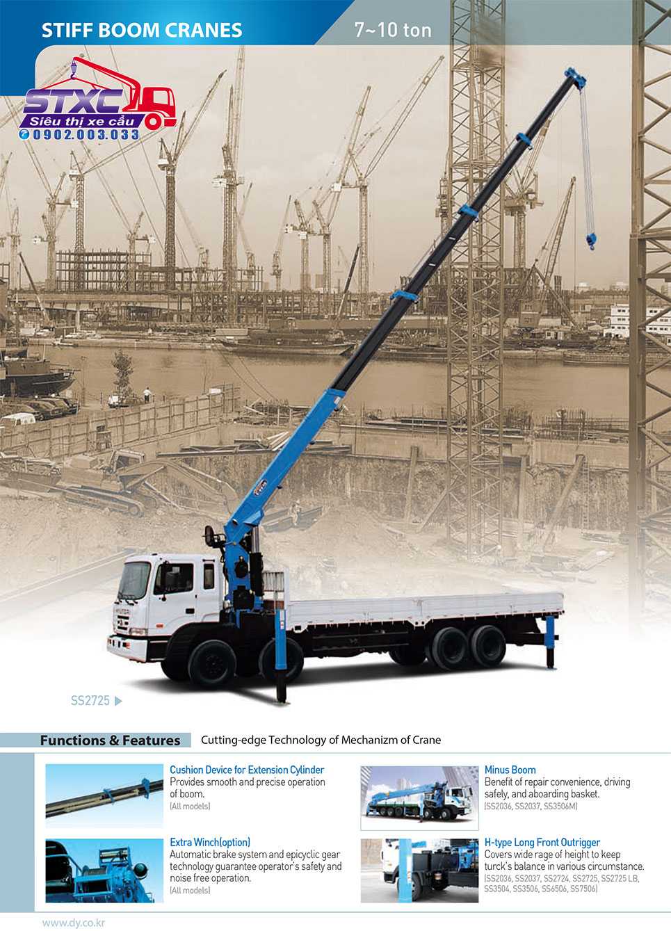 CẦN CẨU 10 TẤN DONGYANG SS2725